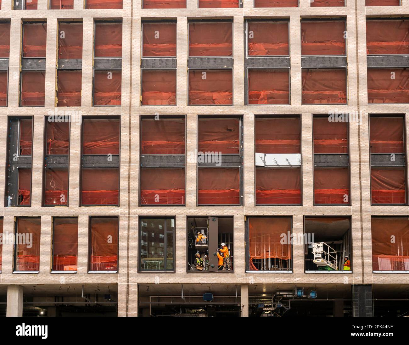 Construction of senior affordable housing in Chelsea in New York on ...