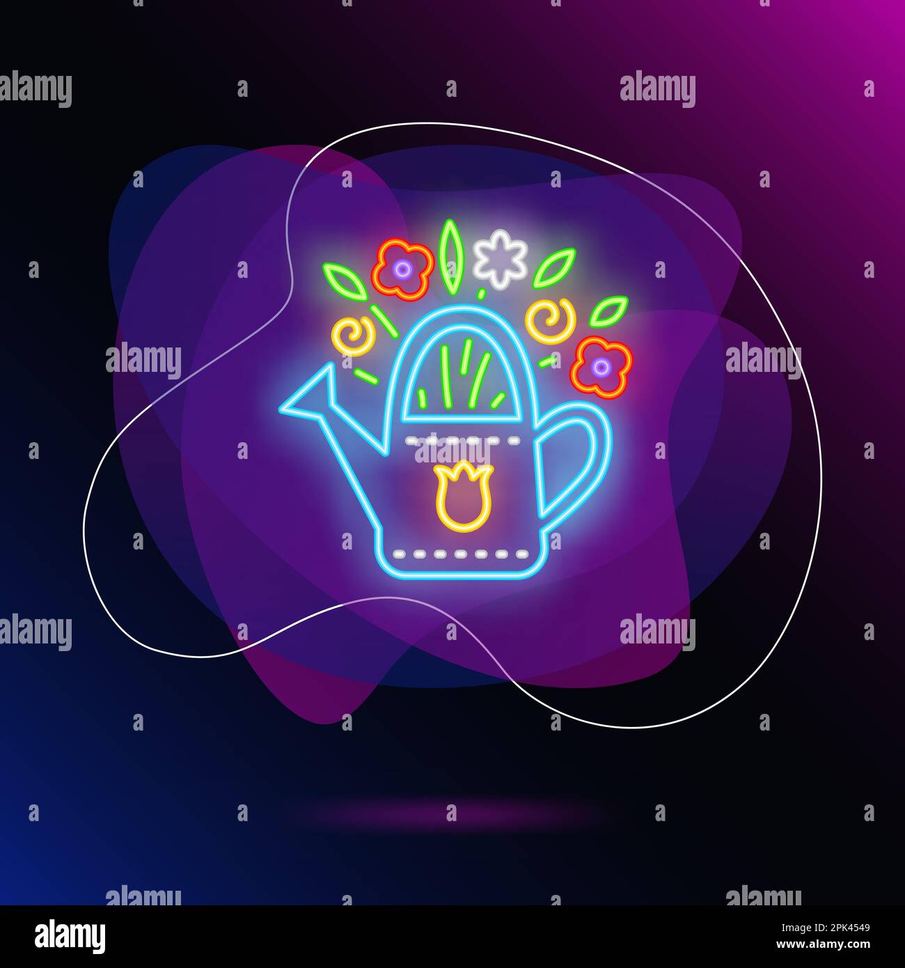 Field flowers neon sign Stock Vector Image & Art - Alamy