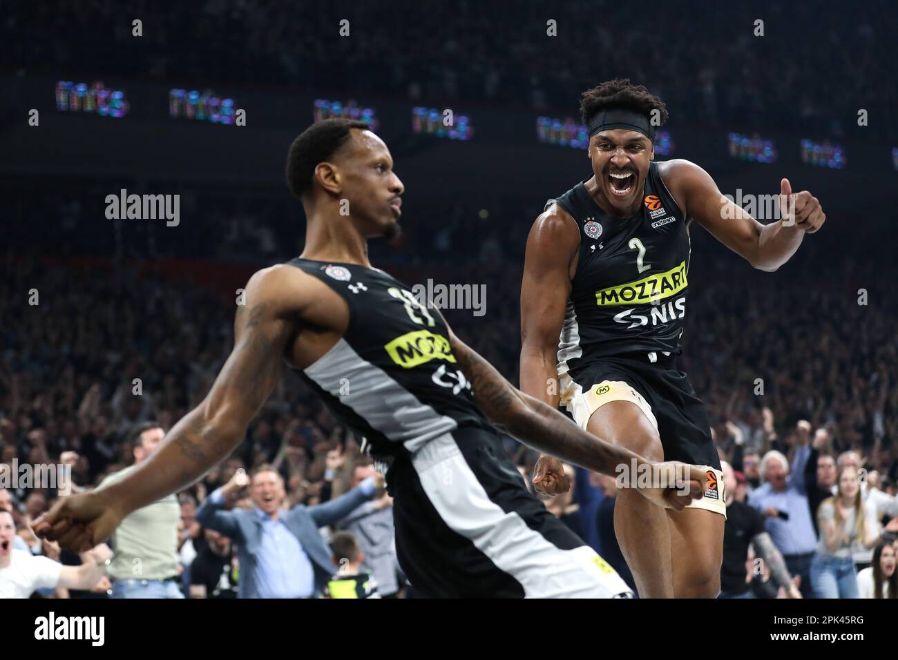 Belgrade, Serbia, 31 March 2023. James Nunnally of Partizan Mozzart Bet ...