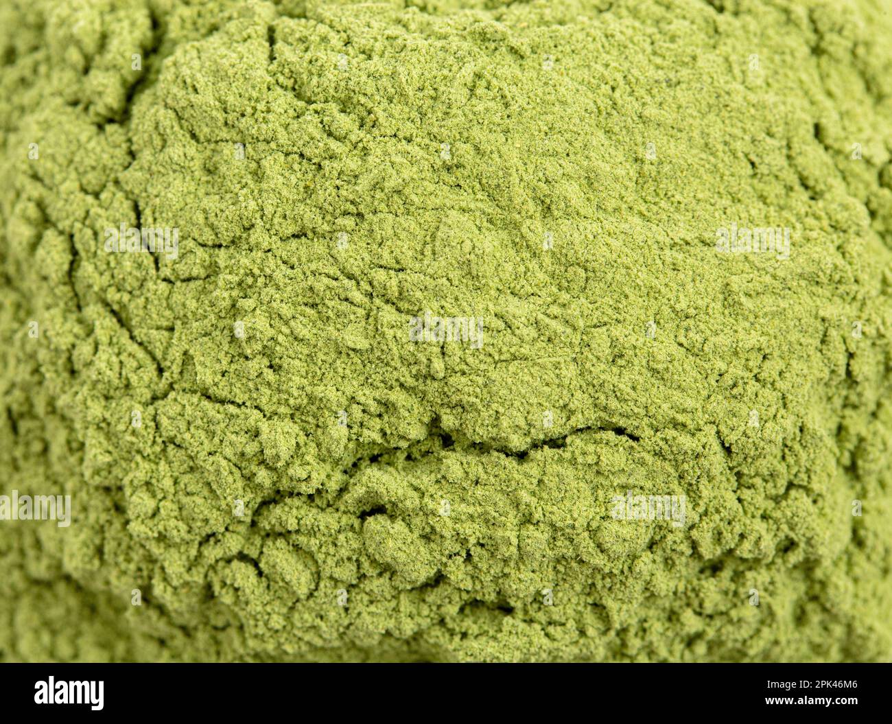 Macro View of Green Kale Powder Stock Photo - Alamy