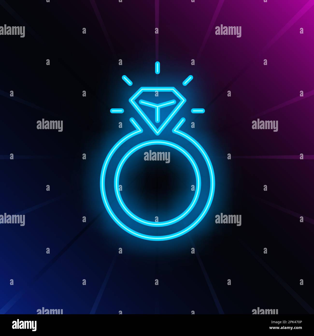 Engagement ring neon sign Stock Vector Image & Art - Alamy