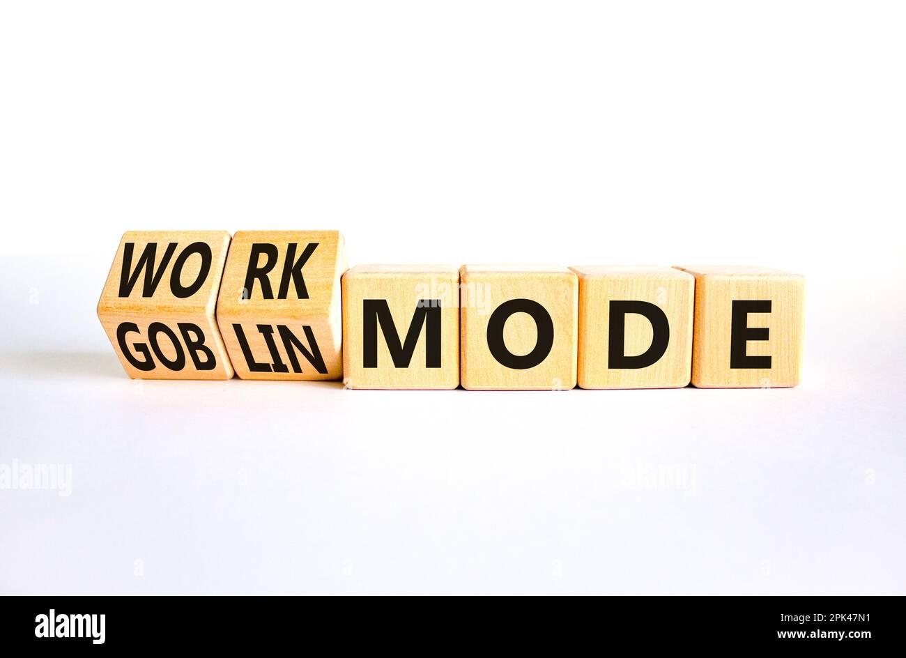Work or goblin mode symbol. Concept word Work mode Goblin mode on ...
