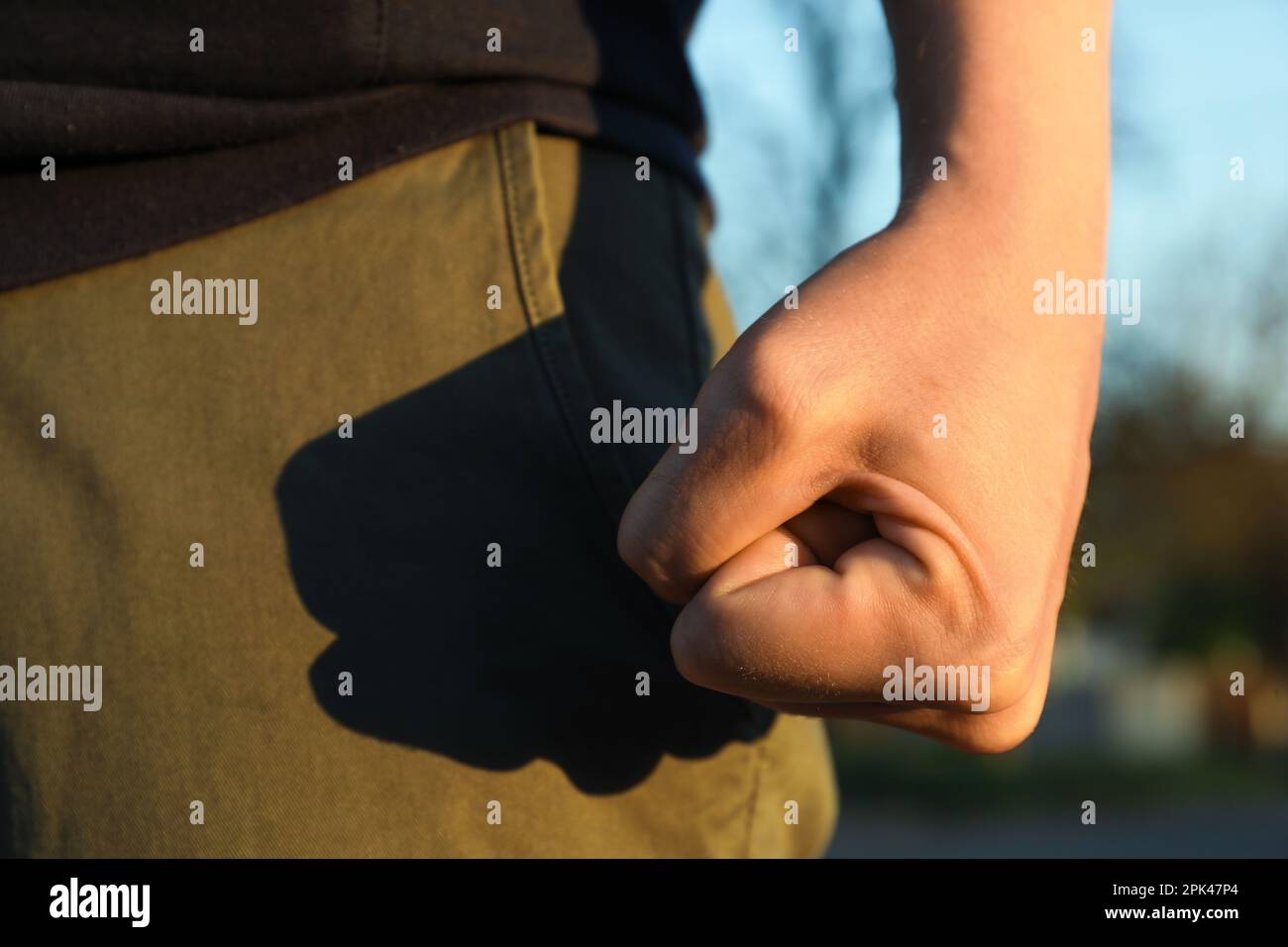 Man angry fist outdoors hi-res stock photography and images - Alamy
