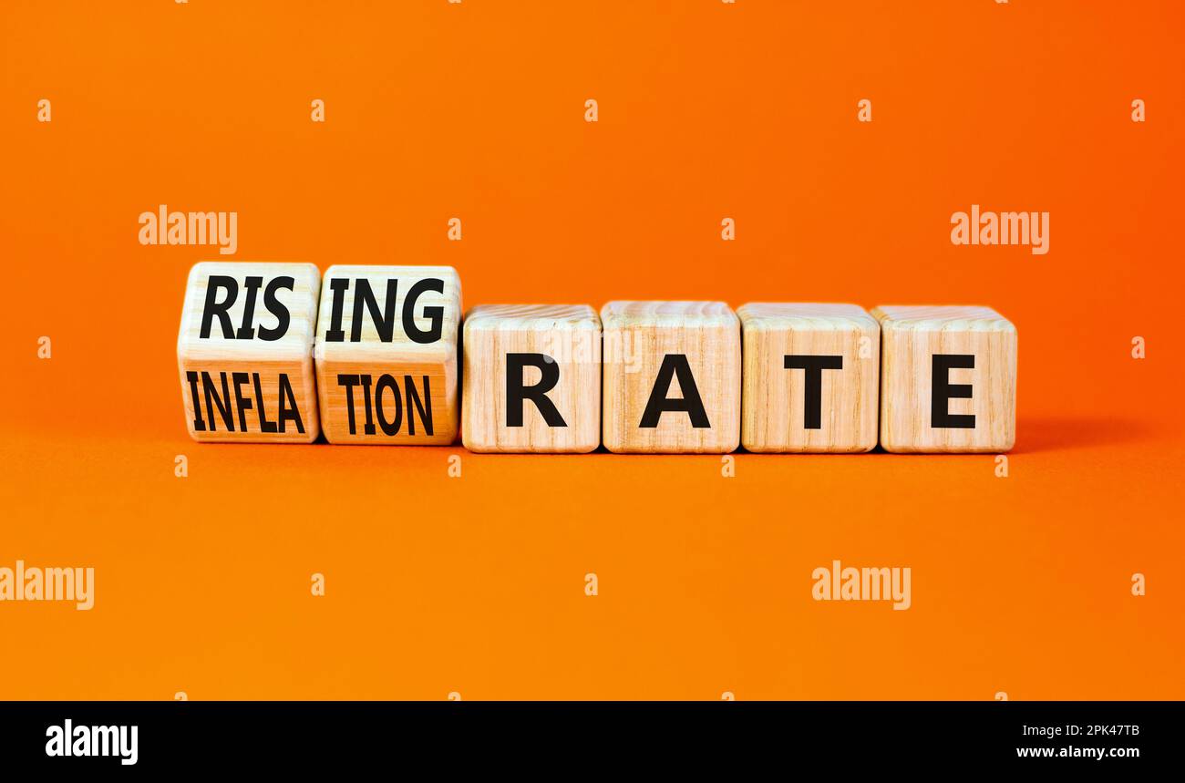 Inflation or rising rate symbol. Concept word Inflation rate Rising ...