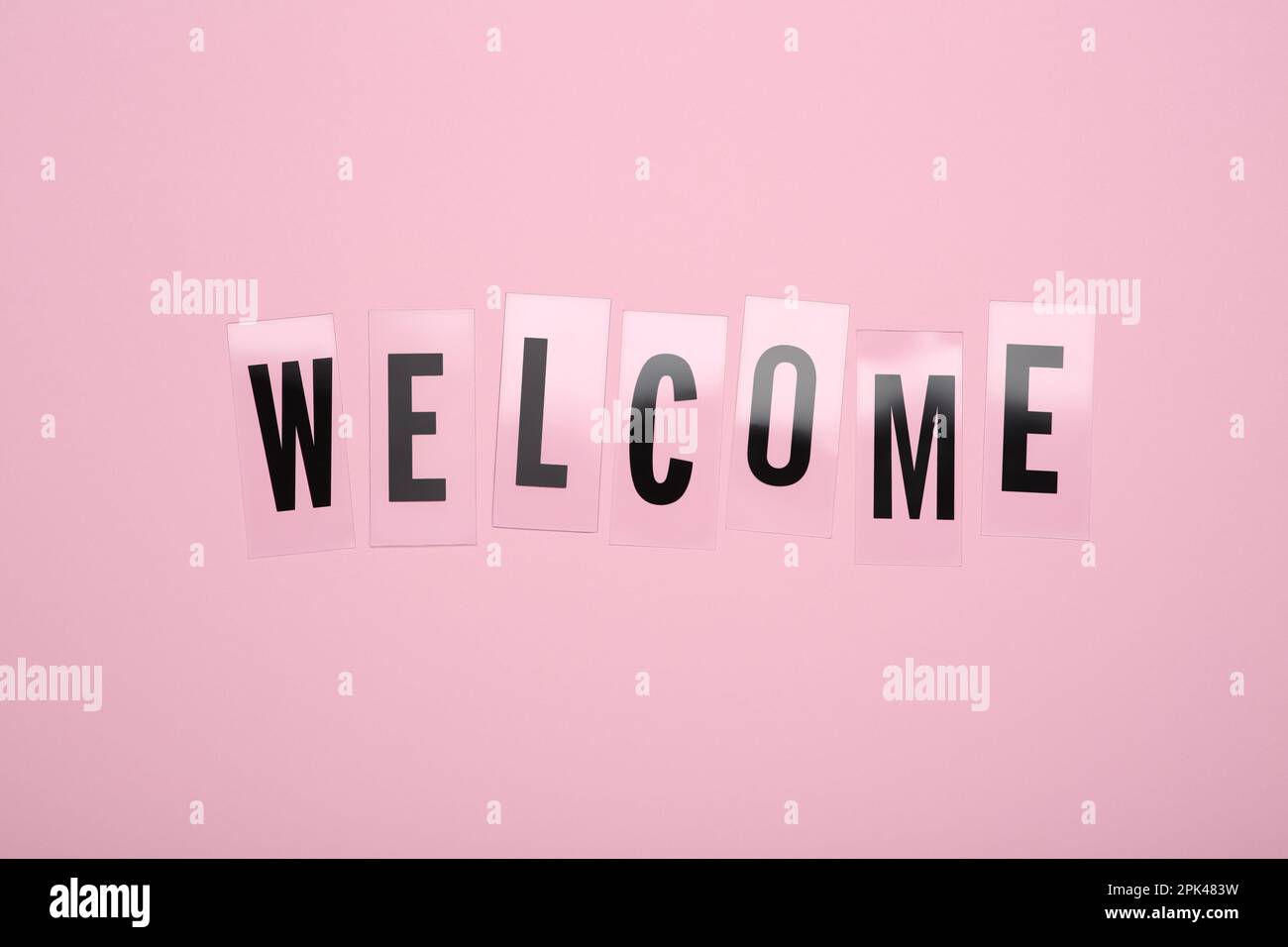 Welcome home black letters hi-res stock photography and images - Alamy