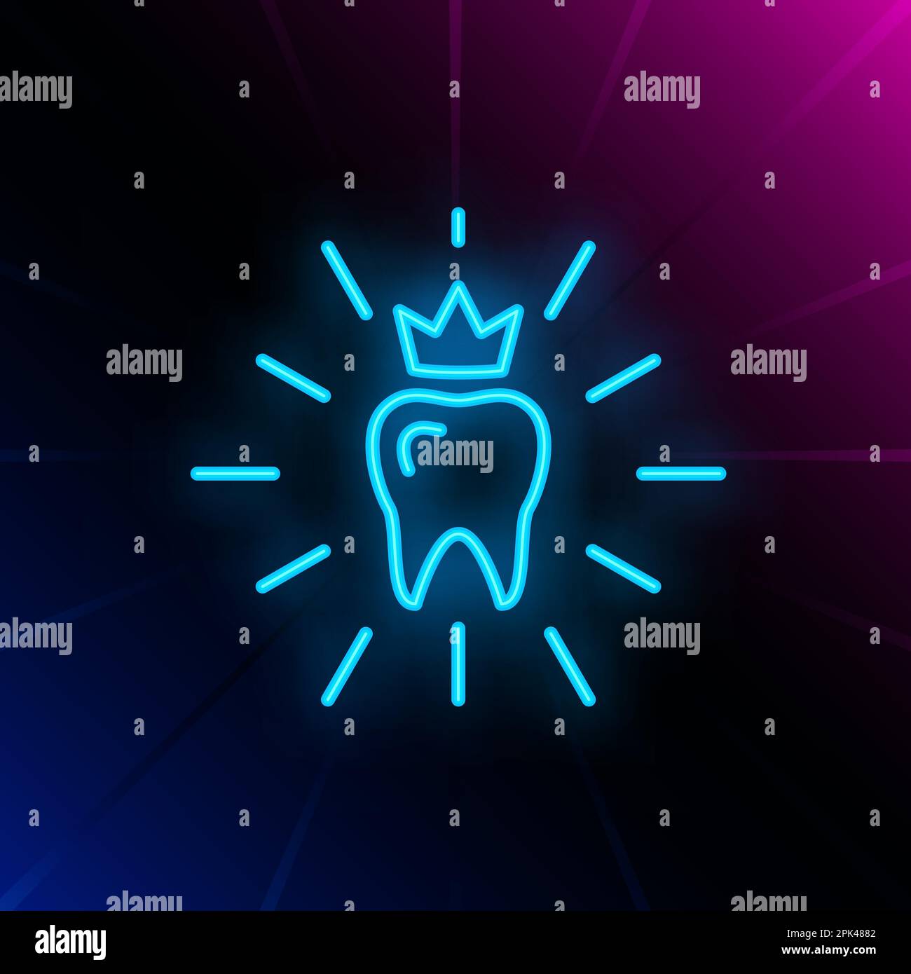 Teeth care neon sign Stock Vector Image & Art - Alamy
