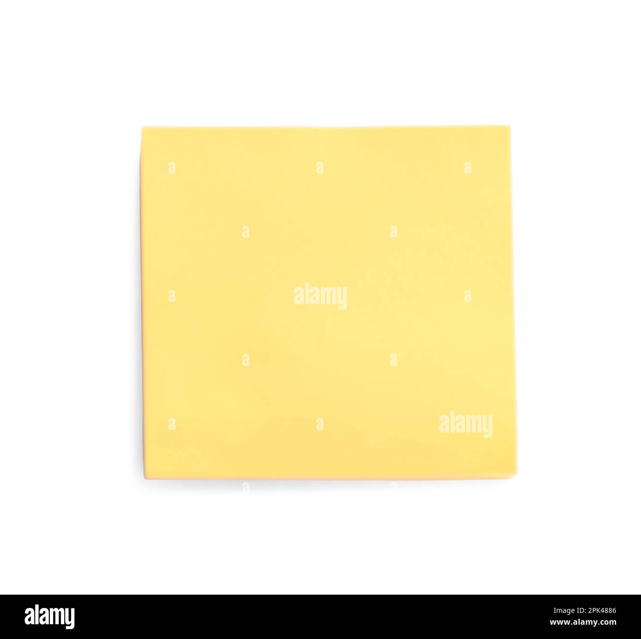 Blank orange sticky note on white background, top view Stock Photo - Alamy