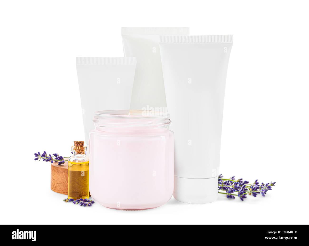 Lavender skin care products Cut Out Stock Images & Pictures - Alamy