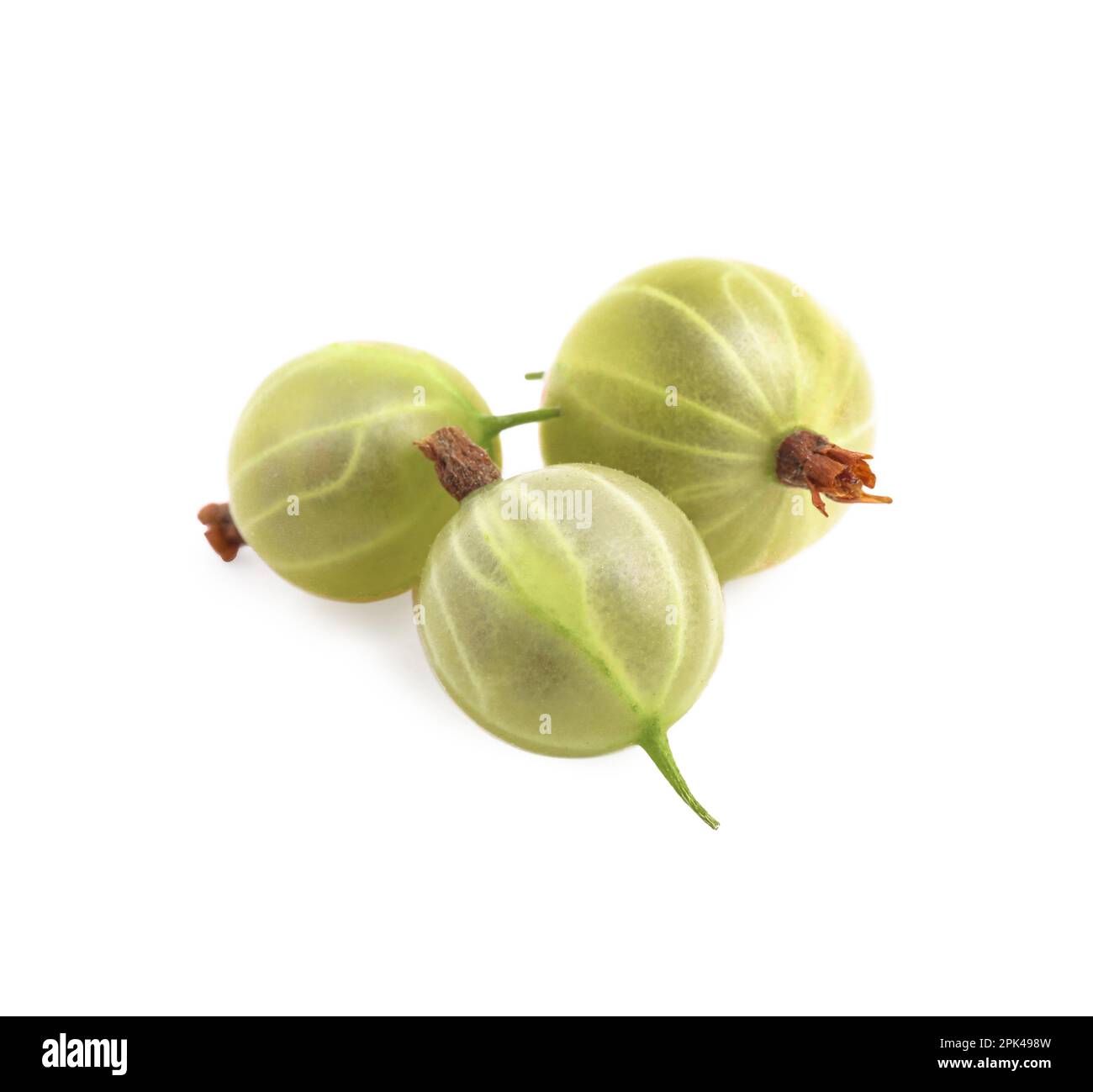 Three fresh ripe gooseberries isolated on white Stock Photo - Alamy