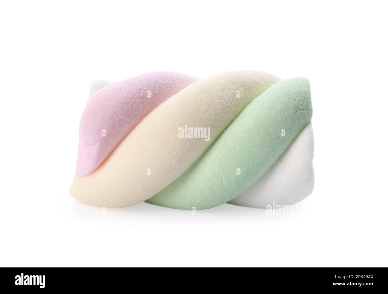 One delicious colorful marshmallow isolated on white Stock Photo - Alamy