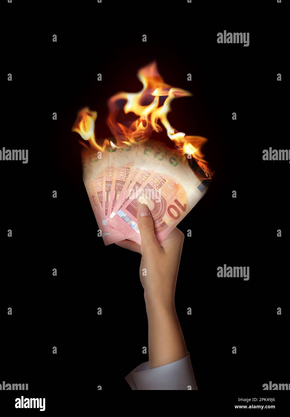 Hand holding 10 dollar banknote hi-res stock photography and images - Alamy