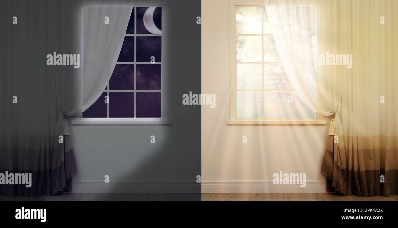 Sky through windows at night hi-res stock photography and images - Alamy