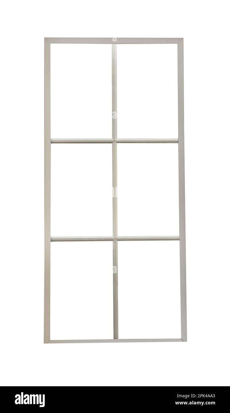 Beautiful light grey window frame isolated on white Stock Photo - Alamy