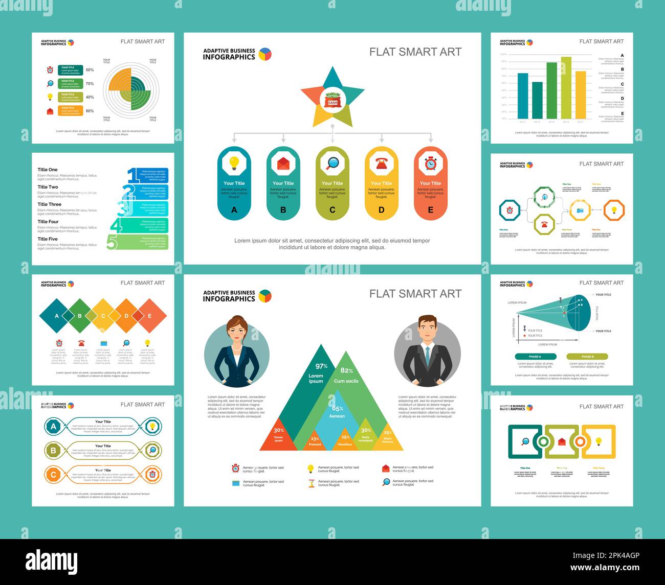 Consulting management charts set hi-res stock photography and images ...