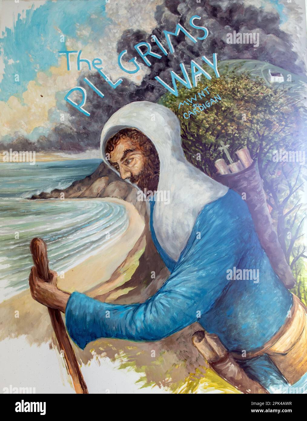 Pilgrim painting hi-res stock photography and images - Alamy