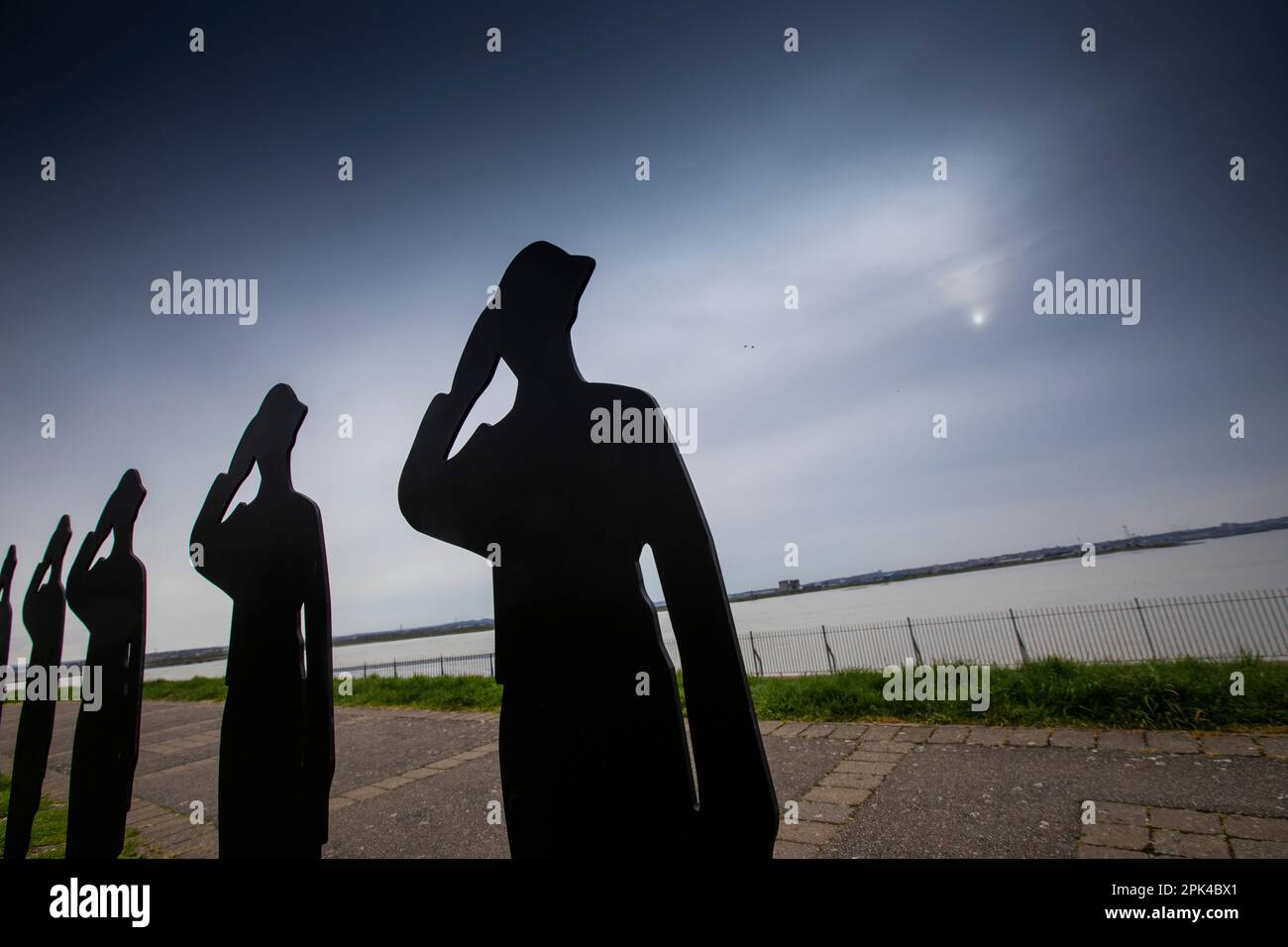 THE SILHOUETTES of the 26 soldiers from Purfleet who lost their live ...