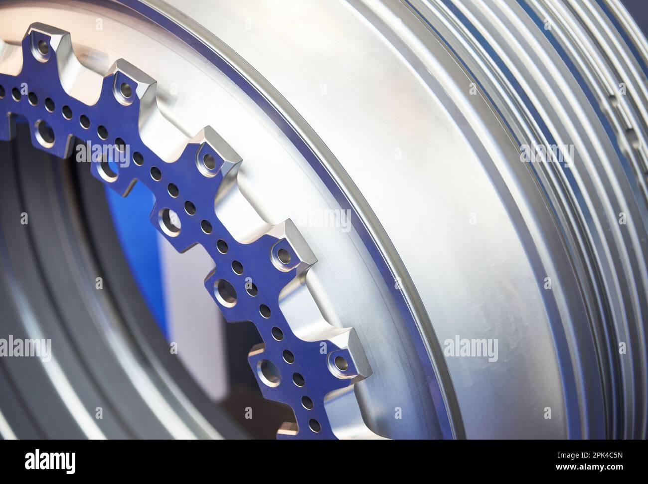 Low pressure booster spool finishing machining Stock Photo - Alamy