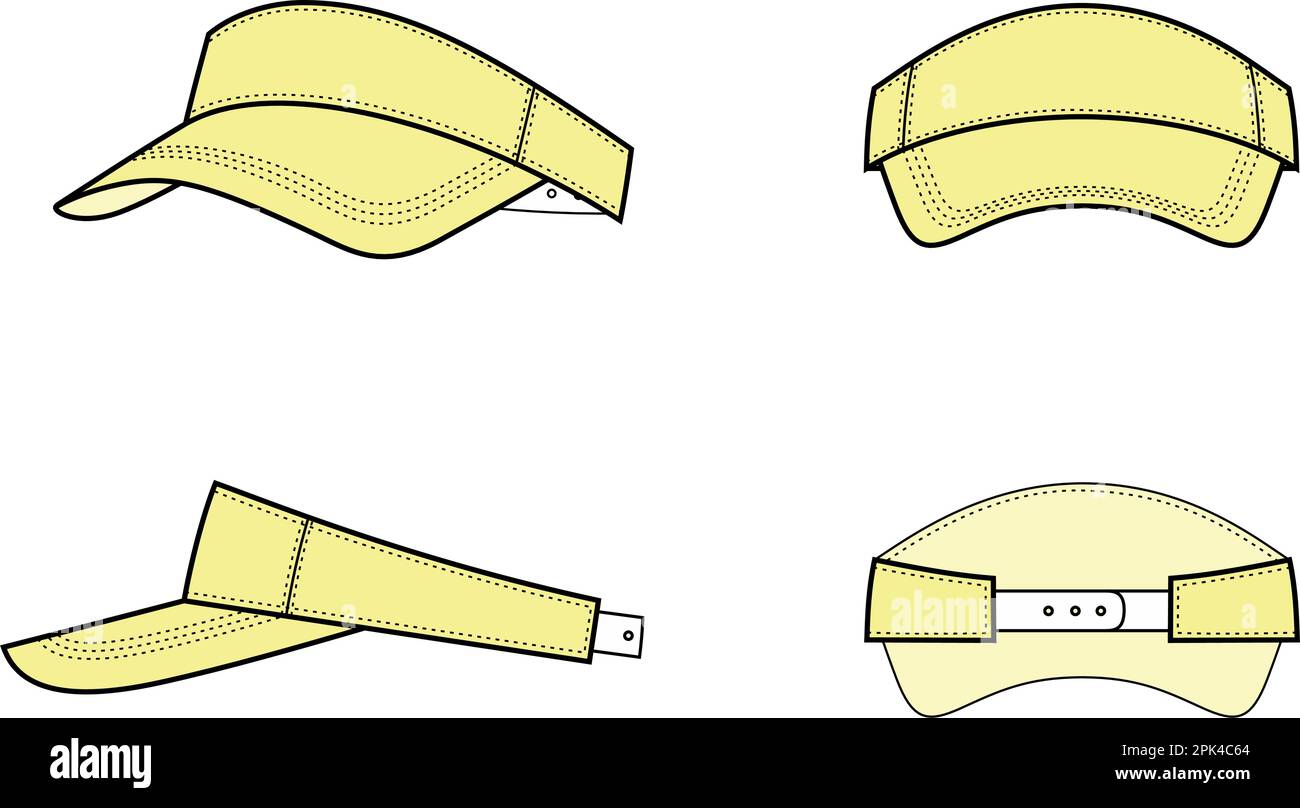 Open top baseball cap. Front, side, back Stock Vector Image & Art - Alamy