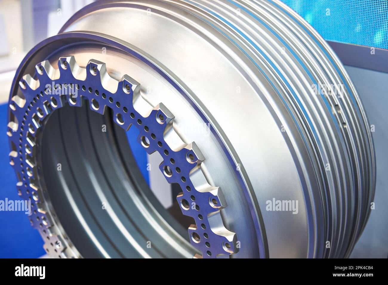 Low pressure booster spool finishing machining Stock Photo - Alamy