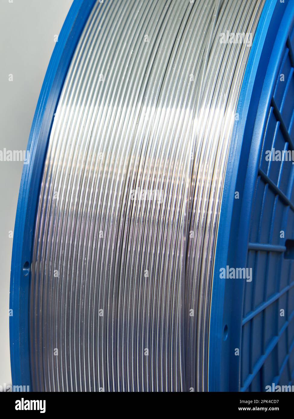 Aluminum wire in the coil Stock Photo - Alamy