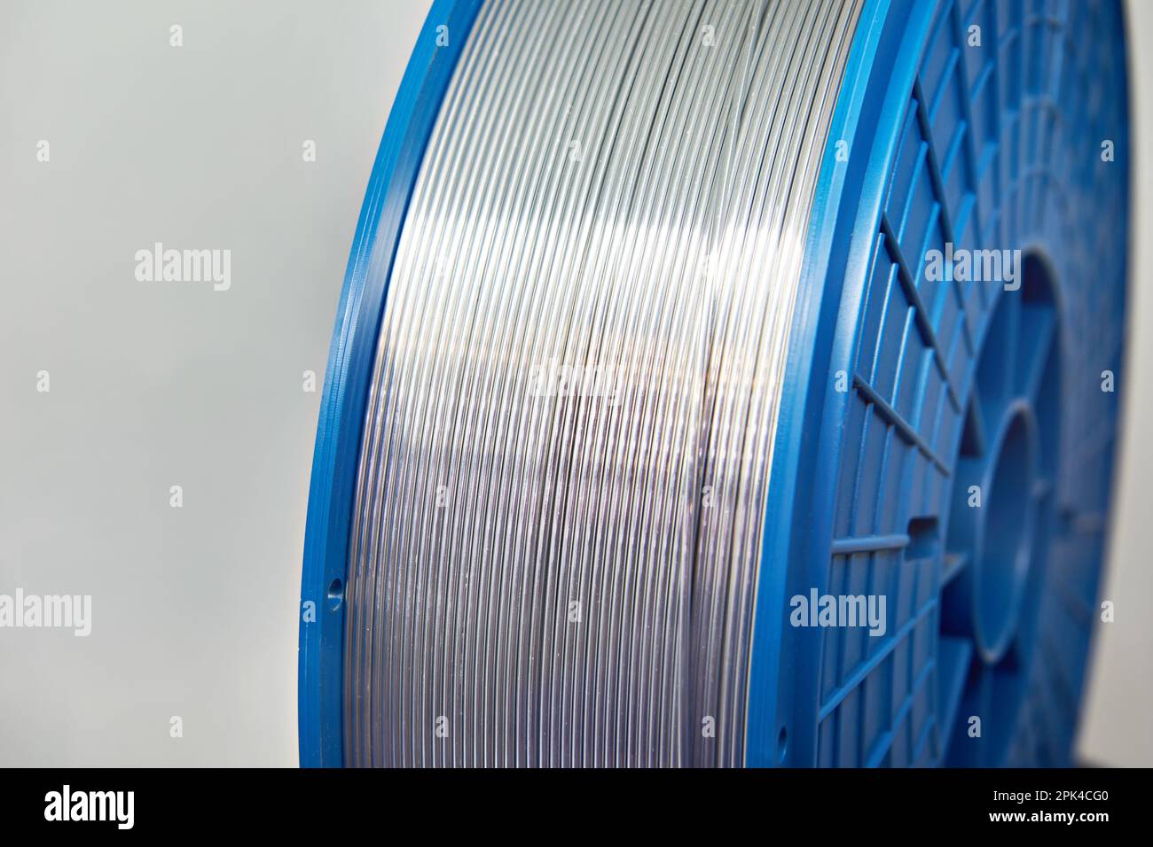 Aluminum wire in the coil Stock Photo - Alamy