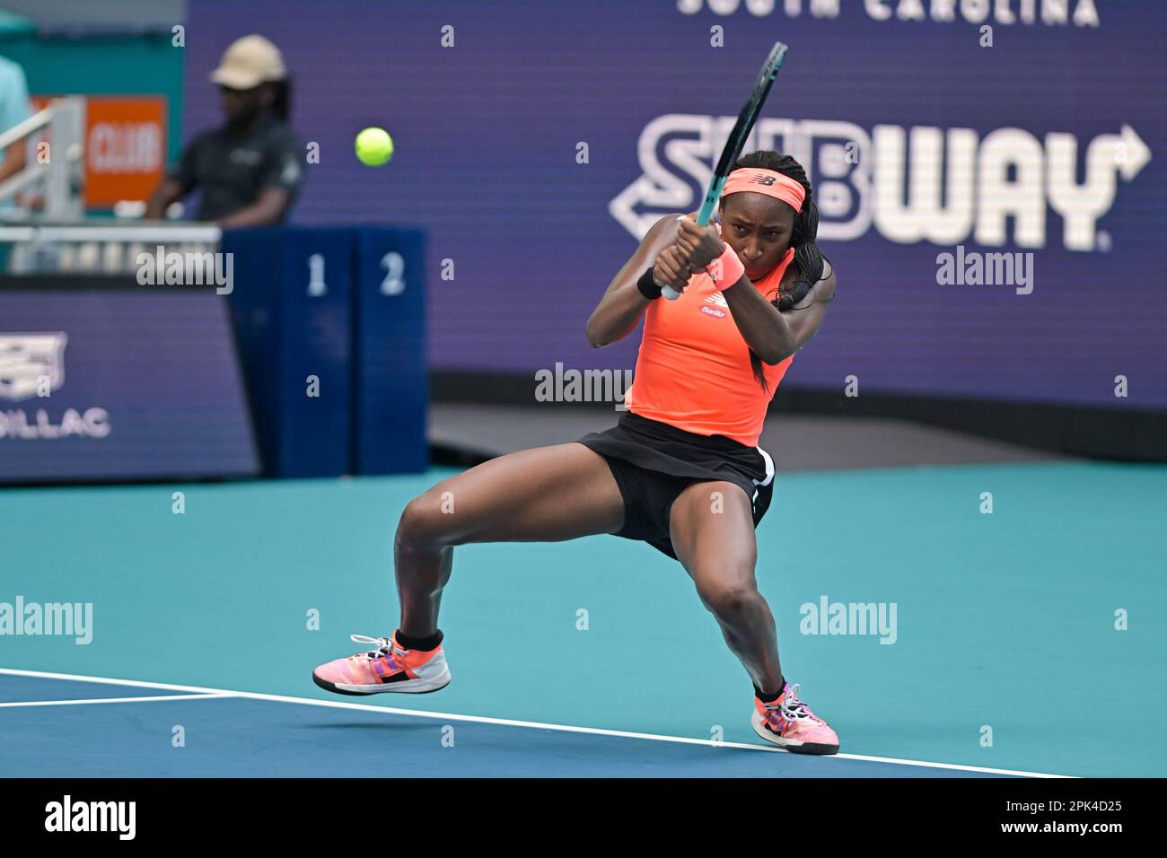 MIAMI GARDENS, FL - APRIL 02: Coco Gauff (USA) wins her Women's Final ...