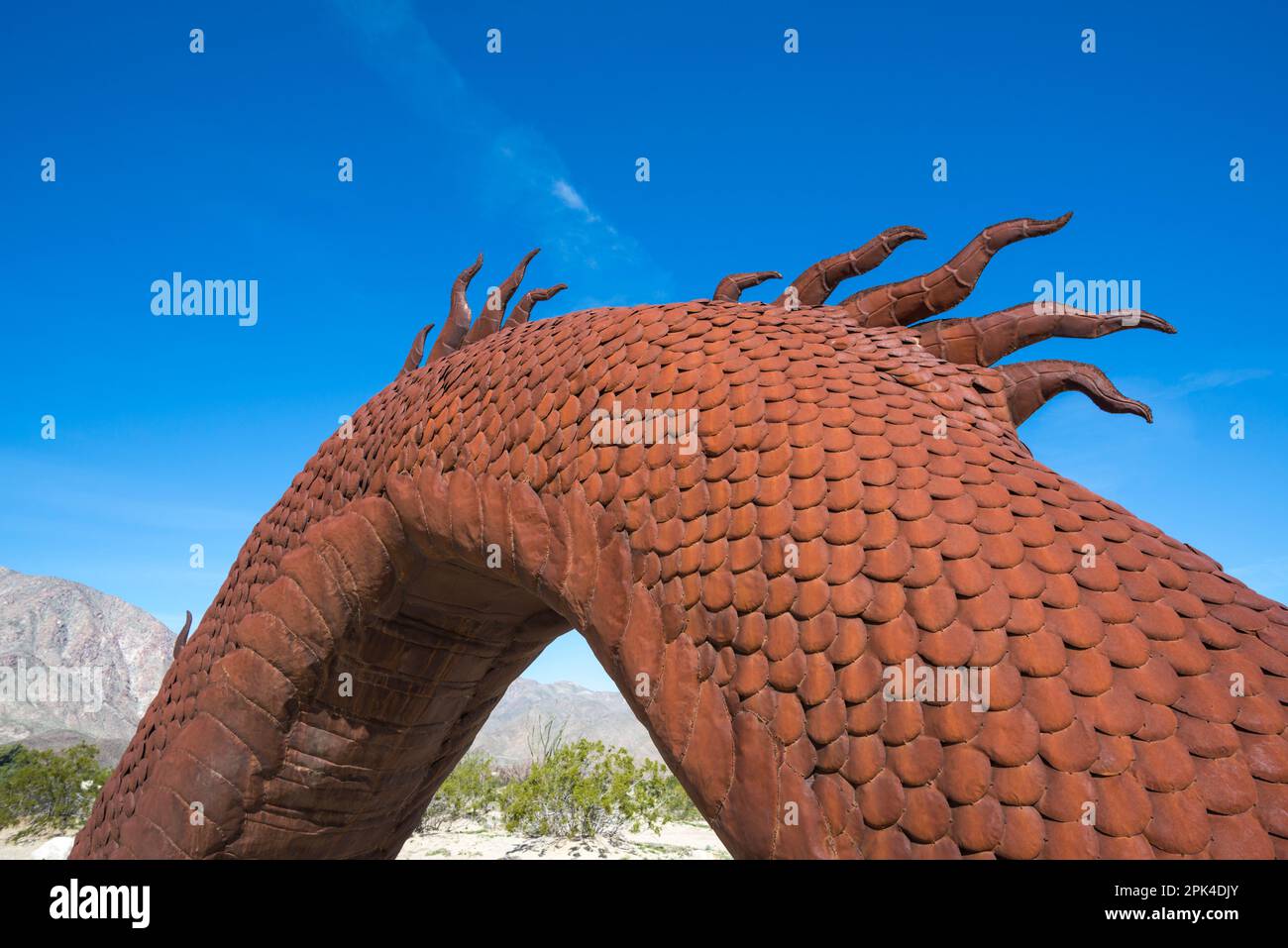 Sculptures in Anza Borrego State Park. Sculptures are by Ricardo ...