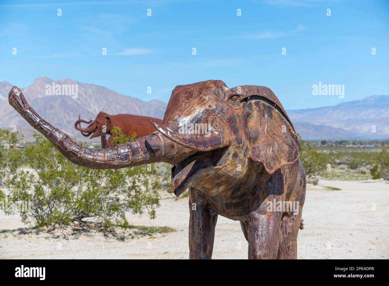 Sculptures in Anza Borrego State Park throughout an area called Galleta ...
