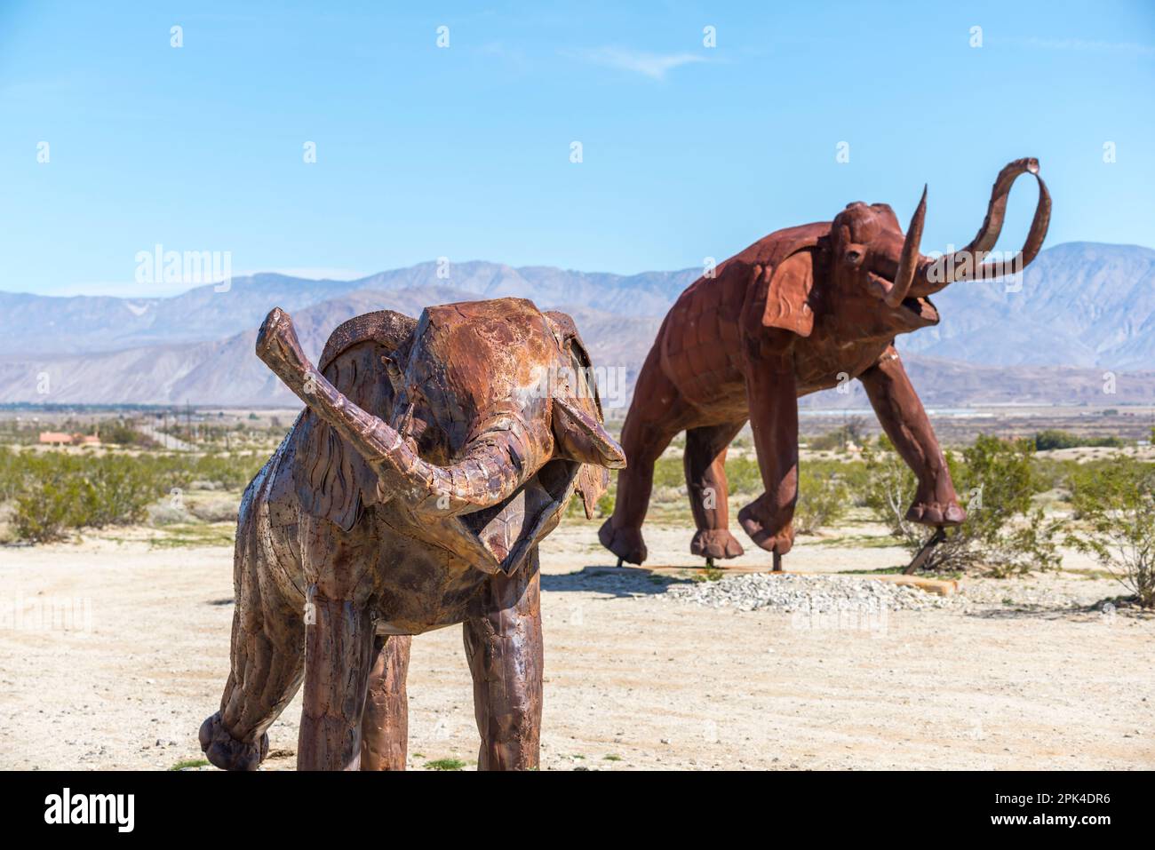 Sculptures in Anza Borrego State Park throughout an area called Galleta ...