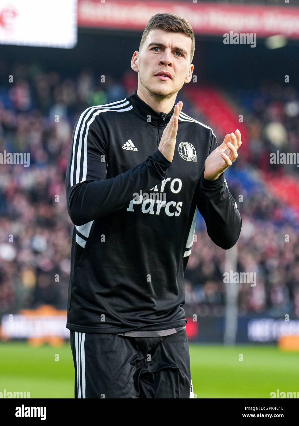 Rotterdam, Netherlands - 05/04/2023, Jacob Rasmussen of Feyenoord ...