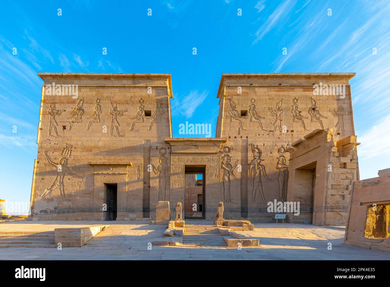 The Temple of Isis at the Philae Temple Complex, Agilkia Island, Aswan ...