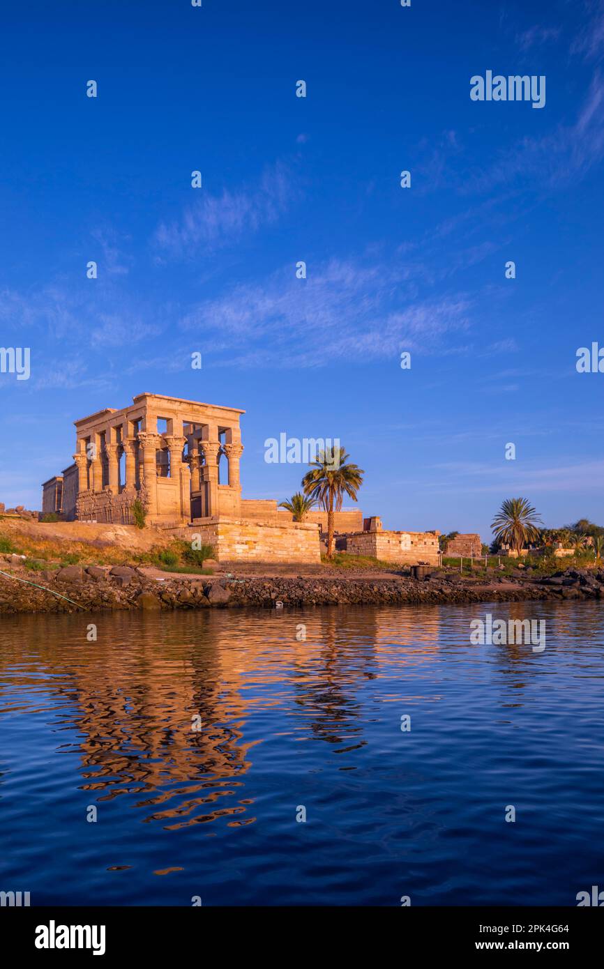 Trajan's Kiosk at the Philae Temple, Agilkia Island, Aswan, Egypt ...