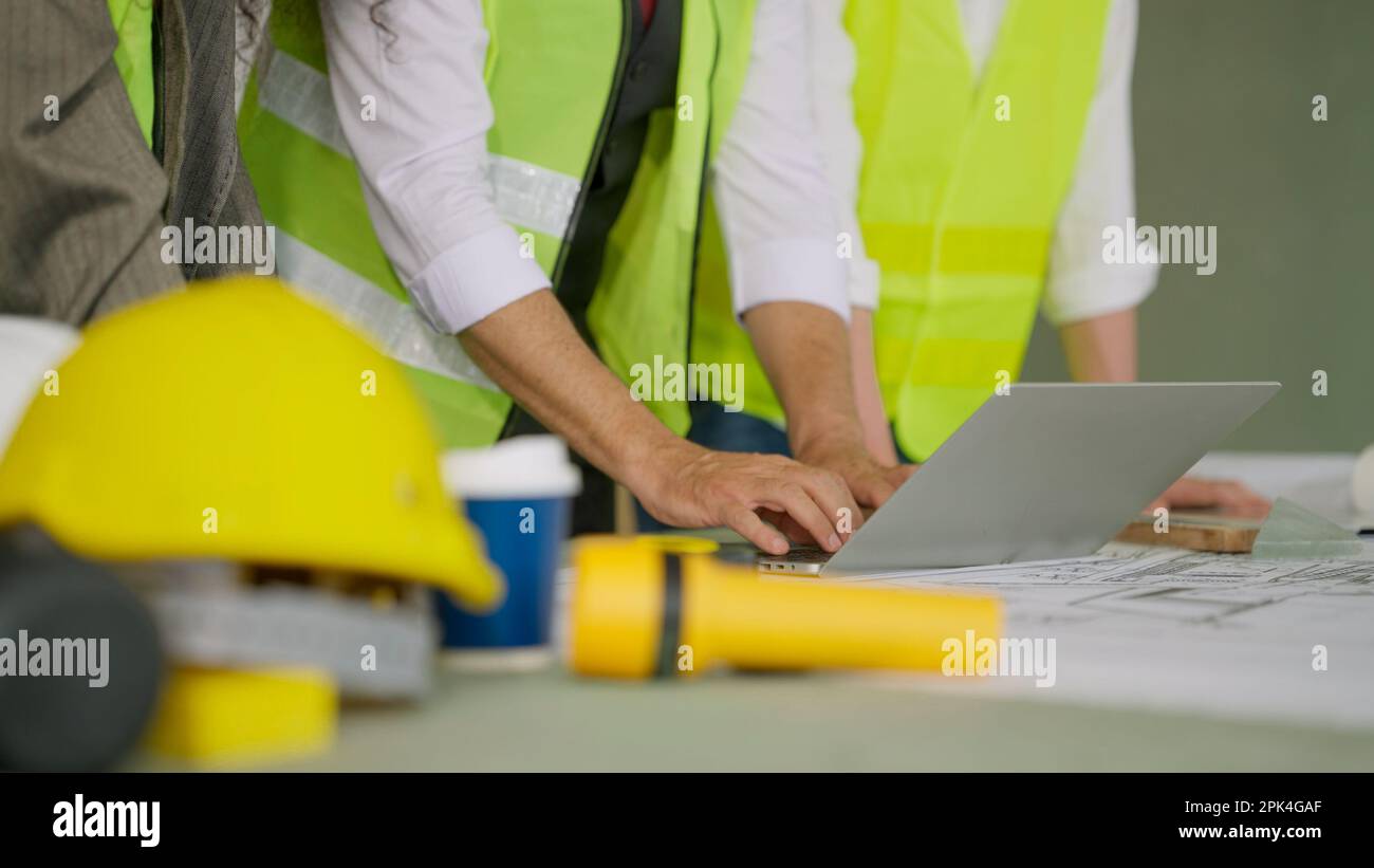 Professional construction engineers team using hi-res stock photography ...