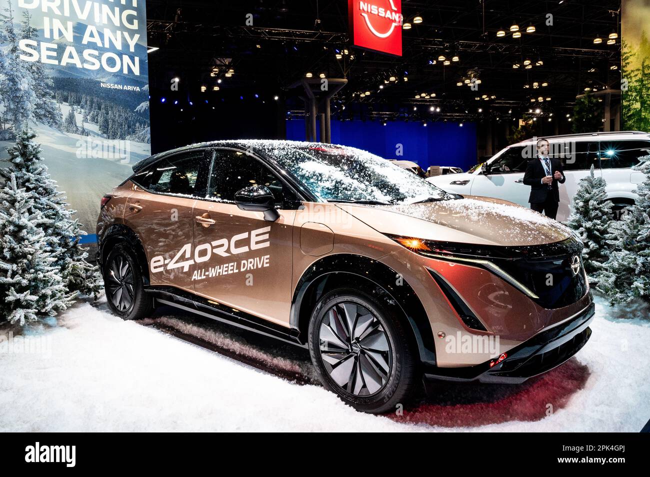 New York, United States. 05th Apr, 2023. A Nissan Ariya e-4ORCE at the ...