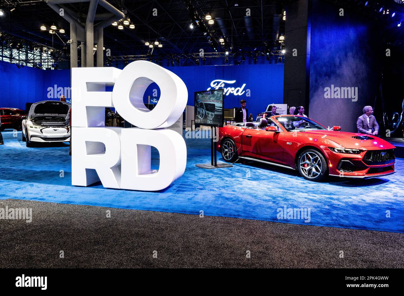 New York, United States. 05th Apr, 2023. The Ford exhibition space with ...