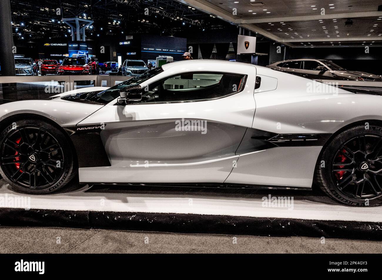 New York, United States. 05th Apr, 2023. A Rimac Nevera at the New York ...