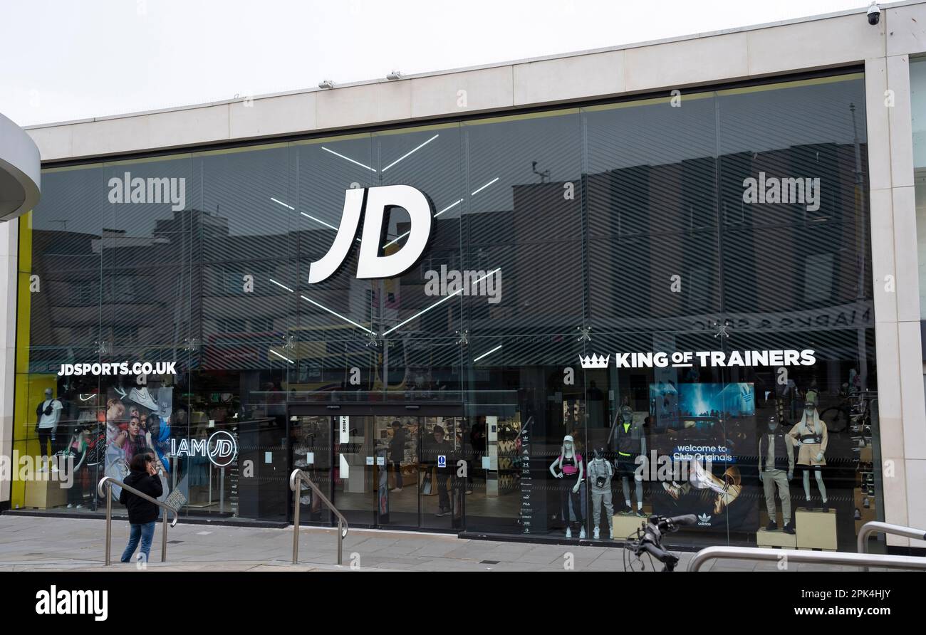 JD Sports shop front in Churchill Square In Brighton’s city centre ...