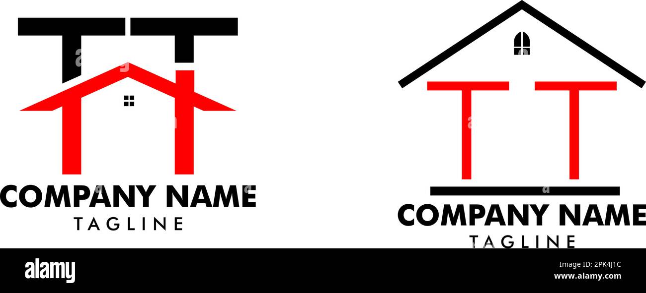 Tt minimal logo design hi-res stock photography and images - Alamy