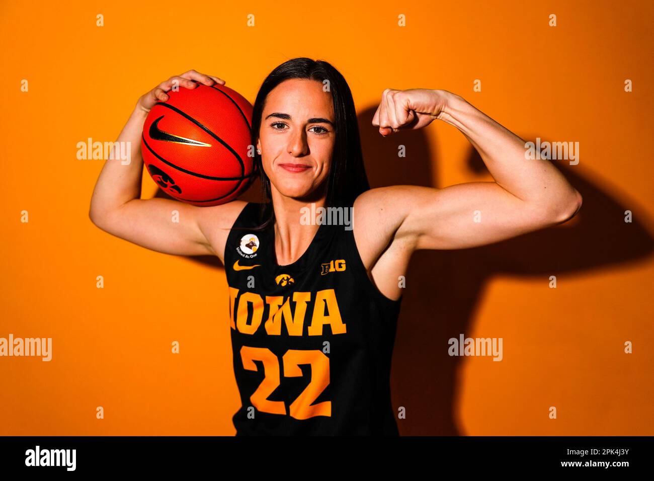Iowa guard Caitlin Clark poses for a portrait during Hawkeyes women's ...