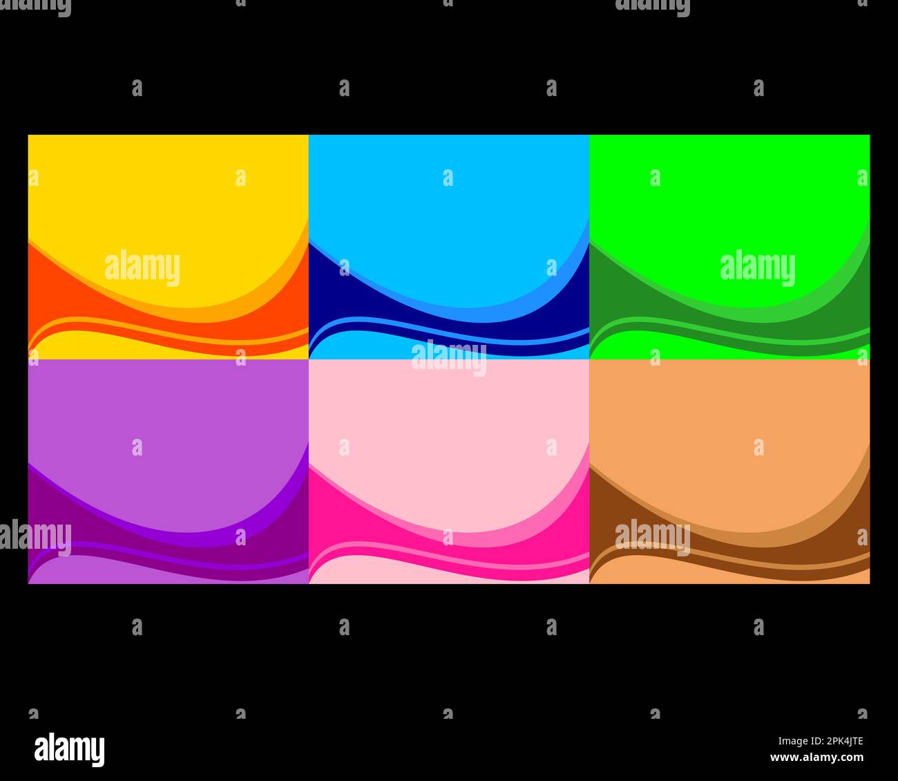 Set of Abstract wave background modern design ideas Stock Vector Image ...