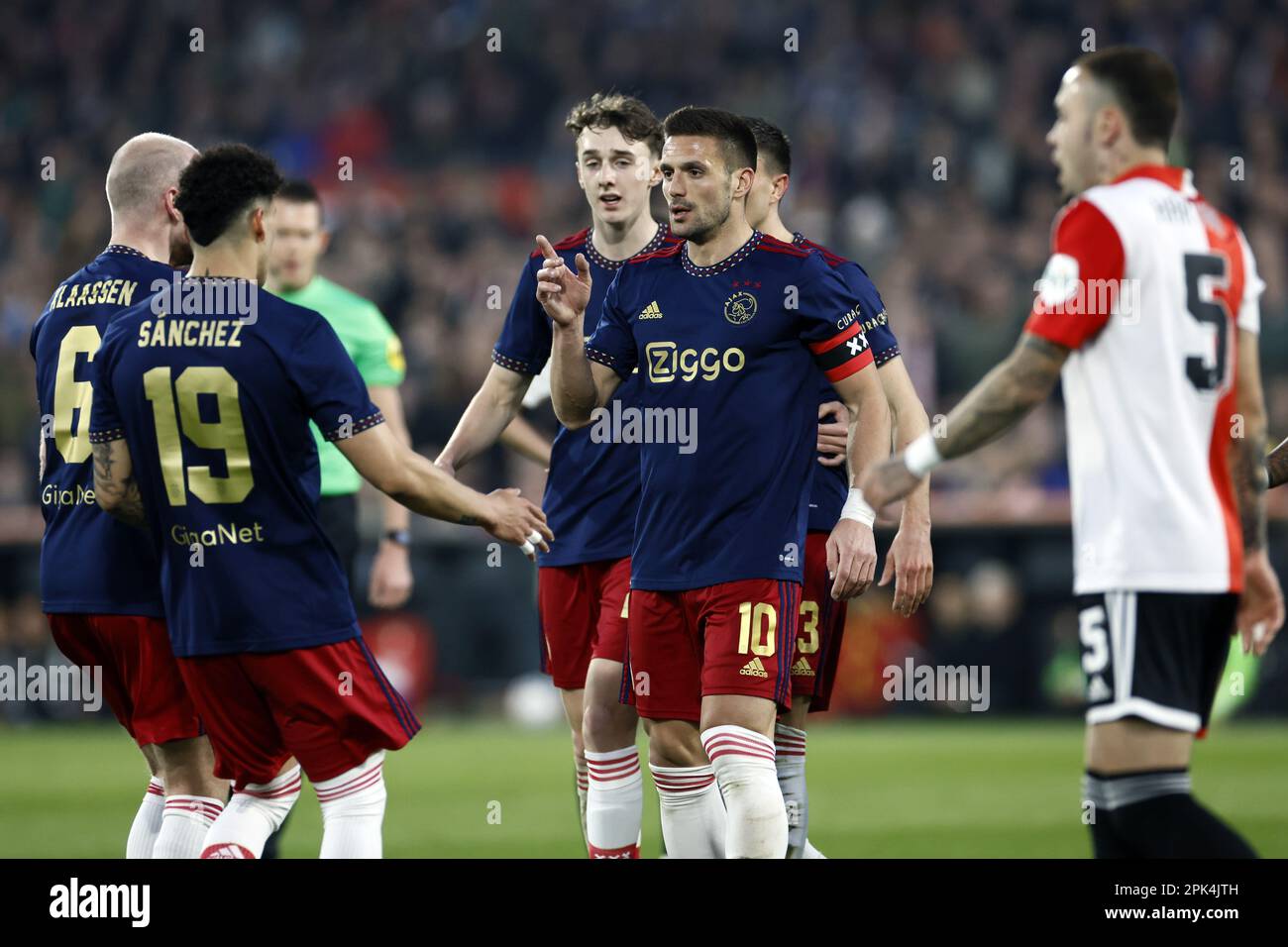 ROTTERDAM - (lr) Davy Klaassen of Ajax, Jorge Sanchez of Ajax, Youri ...
