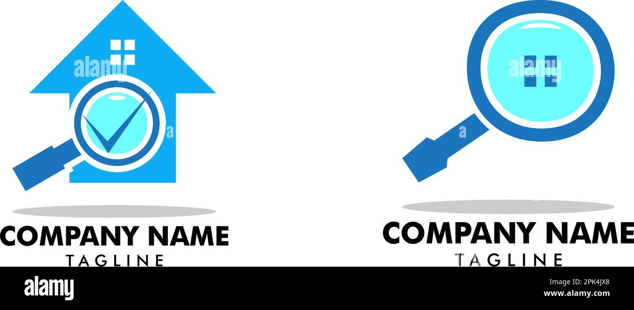 Set of House Searching Logo Design Template Stock Vector Image & Art ...