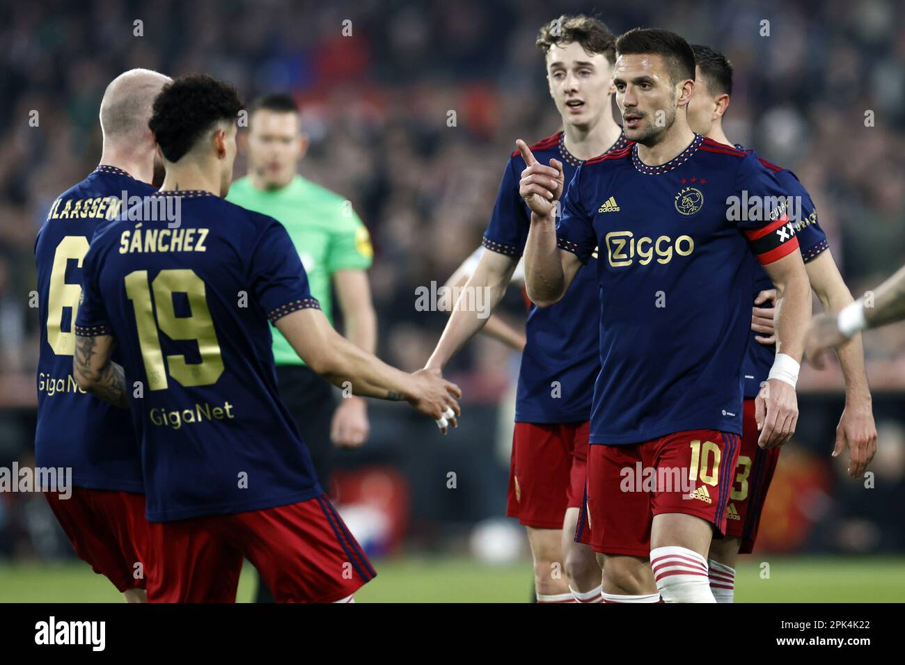 ROTTERDAM - (lr) Davy Klaassen of Ajax, Jorge Sanchez of Ajax, Youri ...