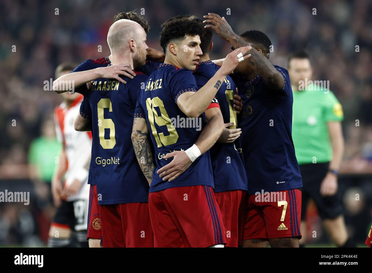 ROTTERDAM - (lr) Davy Klaassen of Ajax, Jorge Sanchez of Ajax, Youri ...
