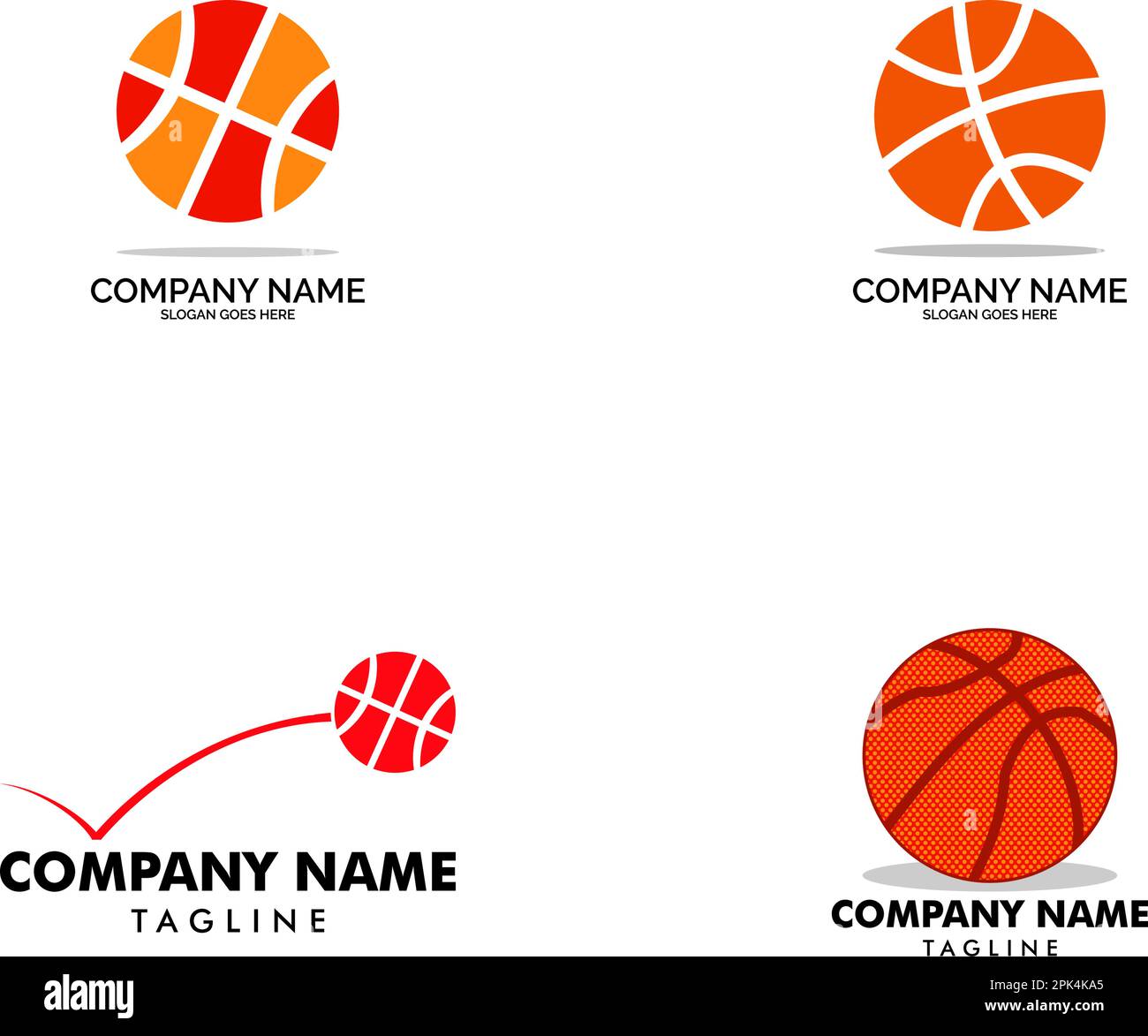 Set of Basketball logo template vector illustration Stock Vector Image ...
