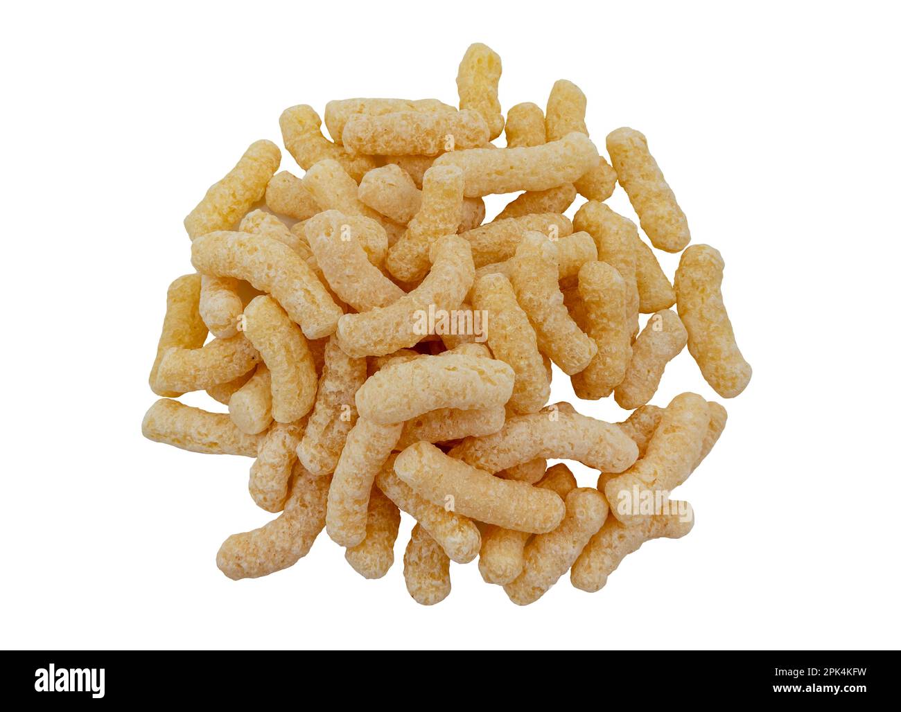 Corn sticks on a white background. Hill with corn sticks close-up Stock ...
