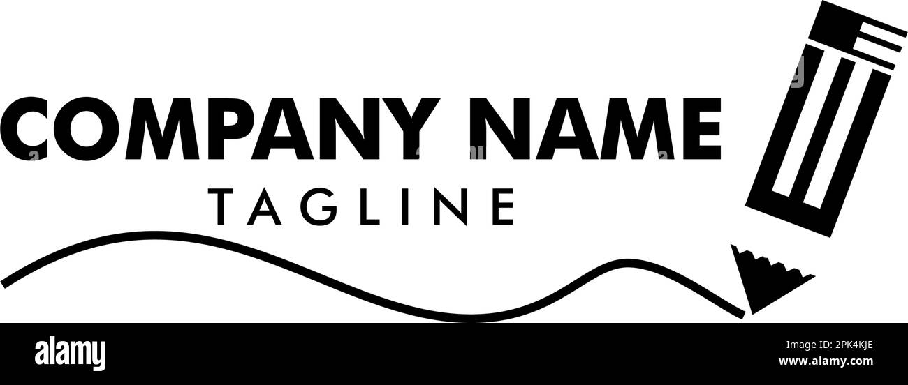 Pencil symbol logo design vector illustration Stock Vector Image & Art ...