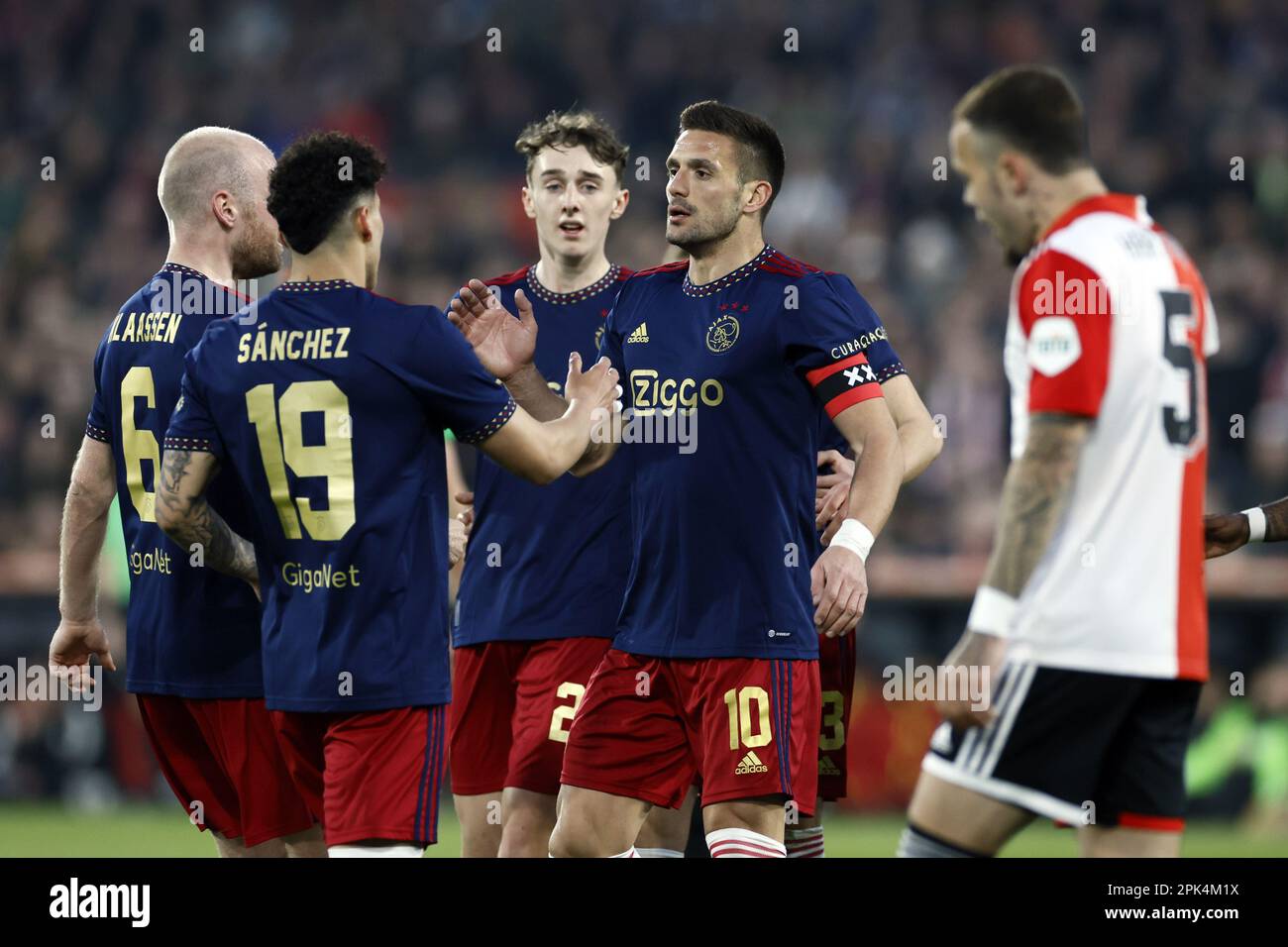 ROTTERDAM - (lr) Davy Klaassen of Ajax, Jorge Sanchez of Ajax, Youri ...