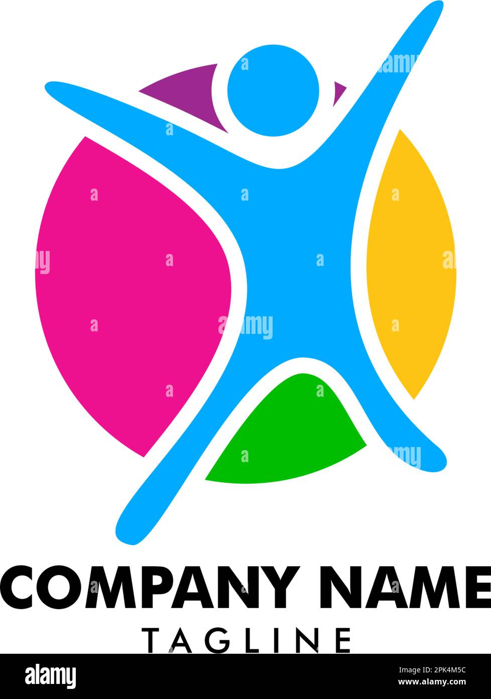 People logo design template with circle Stock Vector Image & Art - Alamy