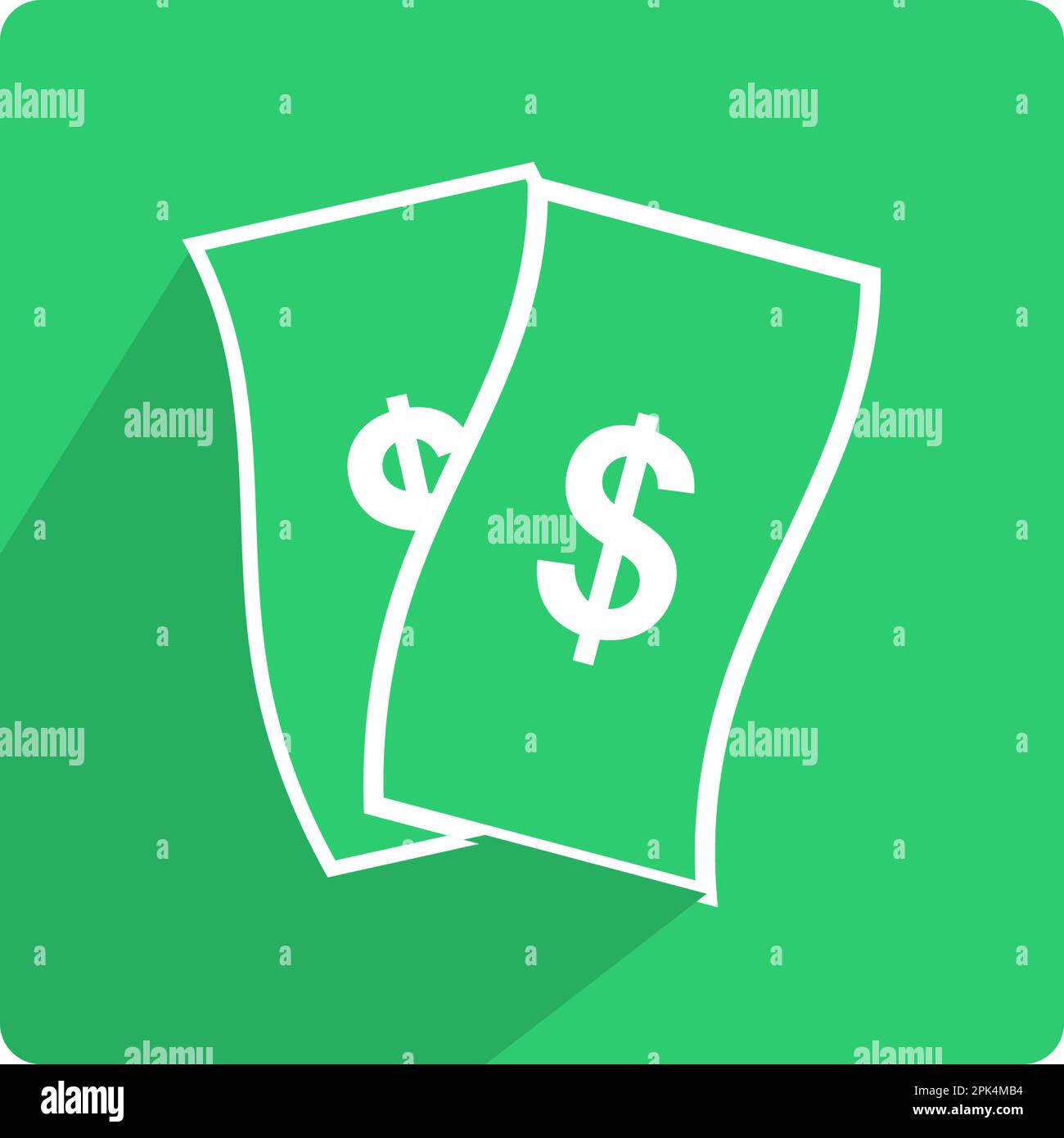 Money icon flat style vector illustration Stock Vector Image & Art - Alamy